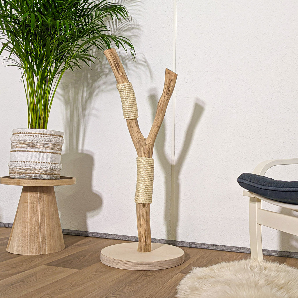 Kratzstamm 4211 Natur Holz Design Kratzbaum 95 cm hoch Naturkratzbaum – DIWORO